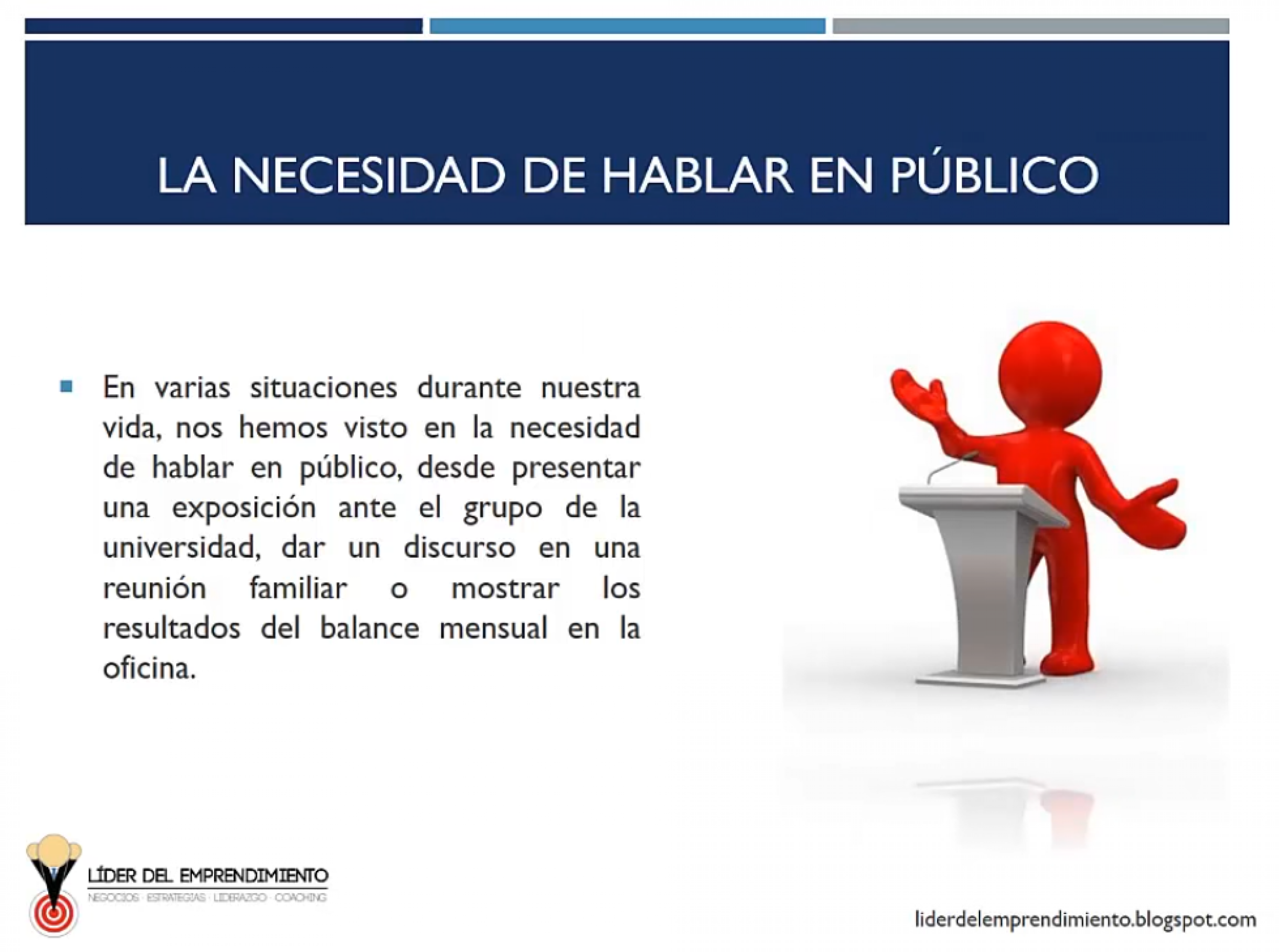 13 Técnicas para hablar en público | Líder del Emprendimiento