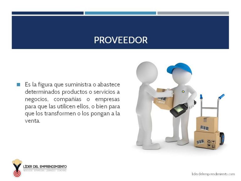 ¿Qué son los proveedores y cuáles son sus tipos?